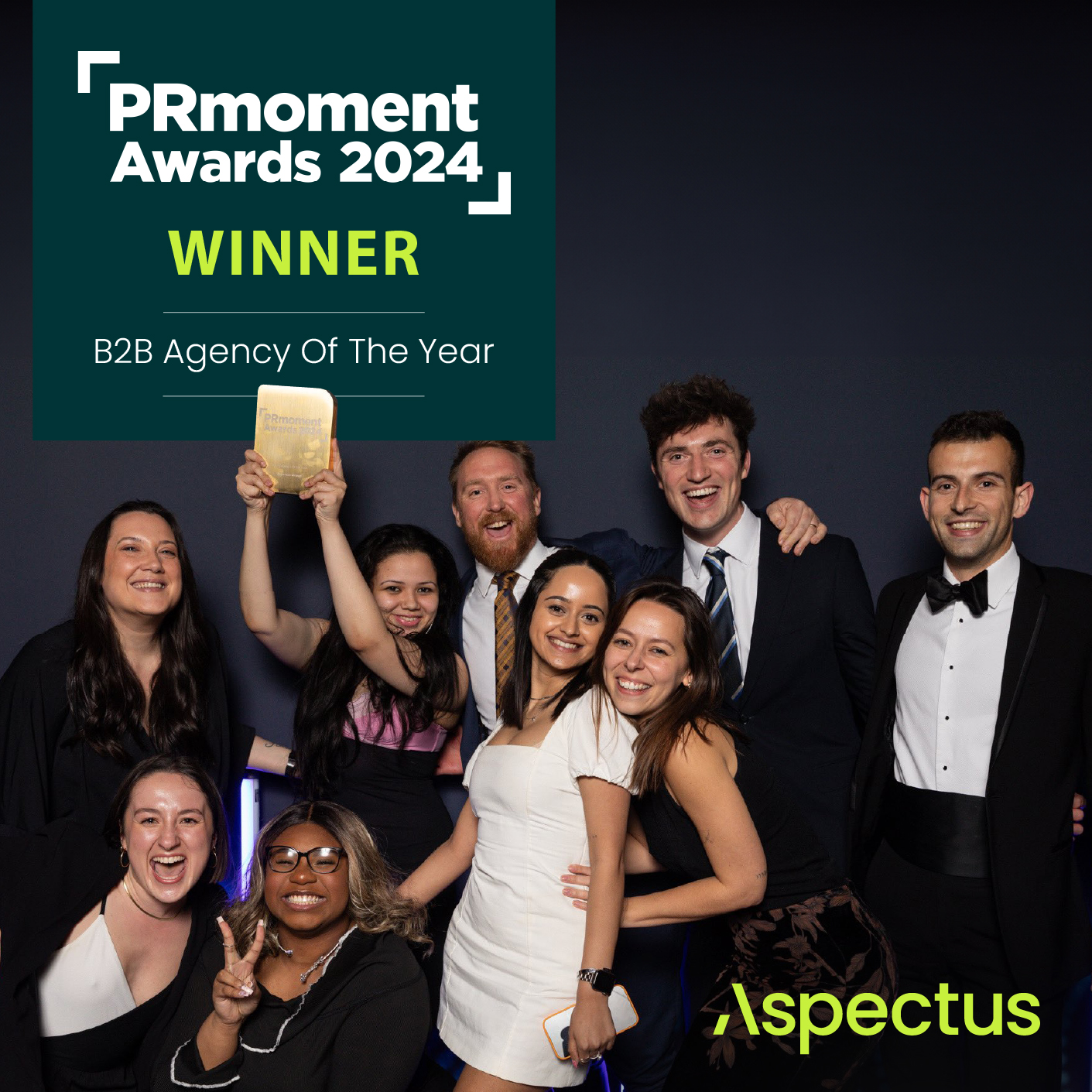 Aspectus: Celebrating our success as 2024's B2B PR Agency of the Year and a top workplace - Aspectus